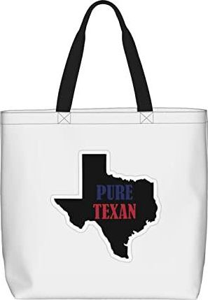 Generic Sac De Courses Drapeaux Du Texas Sac &Agrave; Bandouli&egrave;re En Toile Personnaliser R&eacute;utilisable Sacs &Agrave; Main, Pour Shopping, &Eacute;cole, Filles, Voyage