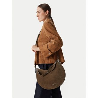 Coccinelle Handtasche Coccinelle QKG Coccinellesunup Suede E1 QKG 13 02 01 Khakifarben