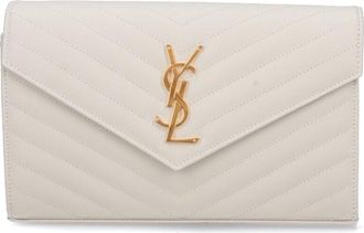 Saint Laurent Cassandre Pouch With Chain
