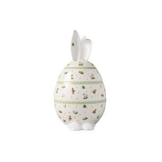 Villeroy & Boch Easter Delight Dose rund gr&uuml;n, Keksdose Ostern in Eierform, Osterdose f&uuml;r Geb&auml;ck, S&uuml;&szlig;igkeiten oder Schokolade, Geeignet als Osternest-Ersatz, Premium 