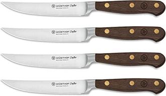 Wüsthof Crafter Steakmessersatz mit 4 Messern, Braun,silber