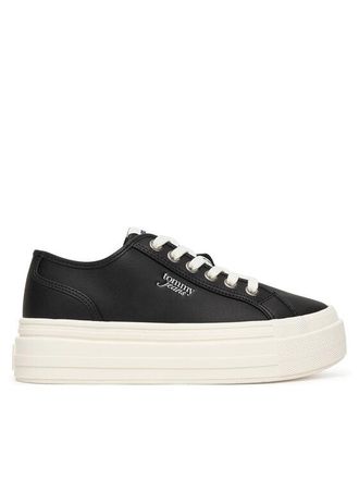 Tommy Jeans Sneakers Tjw Flatform Sneaker Ltr EN0EN02964 Schwarz