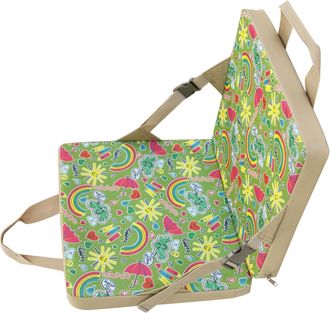 Generic Faltbares Stadion-Sitzkissen, zusammenklappbar, Stadionsitz, leicht, gepolsterter Sitz, tragbarer Bankstuhl mit Rückenstütze für Grade, wie