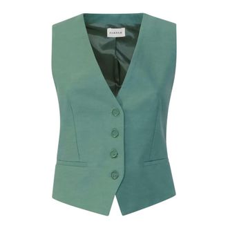 P.A.R.O.S.H. P.a.r.o.s.h., Femme, Vestes, Vert, Taille: 36 FR Raisa25 Gilet
