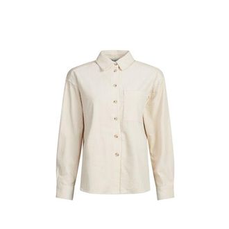 Object Chemise velours c&ocirc;tel&eacute; &agrave; col classique en coton