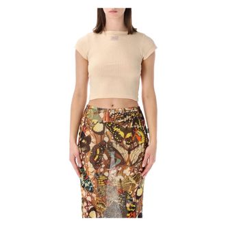 Jean Paul Gaultier Baby Tee - - Tops - Damen - Beige - S