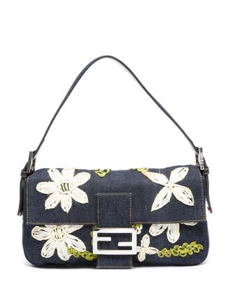 Fendi sac porté épaule Mamma Baguette (2000-2015) - Bleu