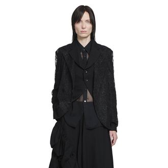 Comme Des Gar&ccedil;ons Lace Blazer