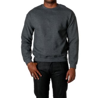 Gildan Blend TM Crew Neck Sweatshirt Erwachsene Dunkle Heather L L,Dunkle Heather