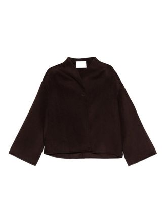 Soft Goat Manteau Au Genou - Marron