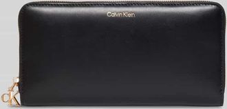 Calvin Klein Portemonnaie aus echtem Leder mit Label-Schriftzug