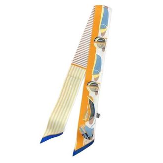 Generico Écharpe coréenne en soie avec chaîne, ruban décoratif pour sacs et emballages, Color1, 90x5cm