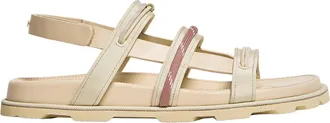 Moncler Moncler Sandales Vera Isla En Cuir, Femme, Beige, Taille: 36