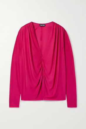 Tom Ford Oberteil Aus Jersey Mit Raffungen - Pink