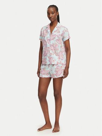 Lauren Ralph Lauren Pyjama LAUREN RALPH LAUREN-ILN12506 Hellblau Regular Fit