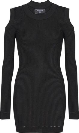 Balmain Femme, Robes, Noir, Taille: 38 FR Knit Dress
