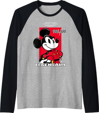 Disney Racing Mickey Mouse Legendary Race Driver Turbo Troop Raglan
