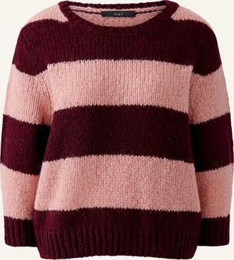 Oui Pullover Mit 3/4-Arm rot