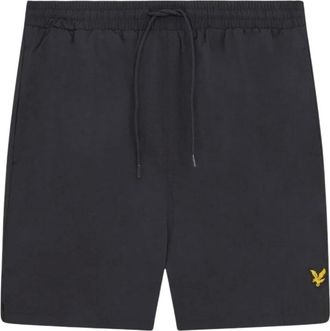 Lyle & Scott Homme, Maillots de bain, Noir, Taille: S Shorts de Bain en Coton Style Simple