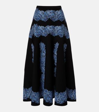 Ulla Johnson Jupe midi Alessia en maille jacquard