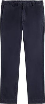 Polo Ralph Lauren Pantalon &agrave; taille ceintur&eacute;e en coton m&eacute;lang&eacute;