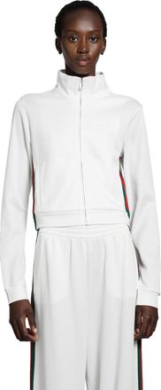 Gucci Cropped Cotton Rib Jersey Track Jacket