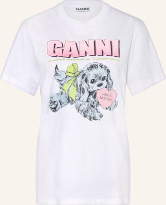 Ganni T-Shirt weiss