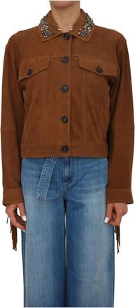 Ermanno Scervino Femme, Vestes, Brun, Taille: 42 FR Giubbino