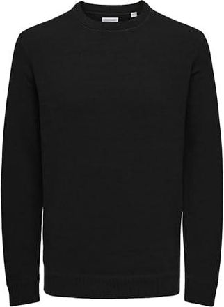 Only & Sons Onsethane Life Reg 7 Crew Knit Noos, Noir, XS
