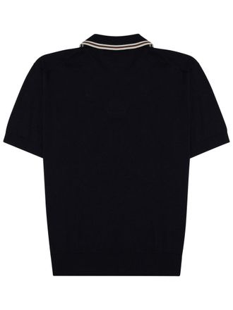 Paolo Pecora Silk-Cotton Blend Polo Shirt - Blue