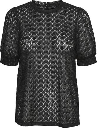 Vero Moda VMBECCA LACE SS O-Neck TOP JRS GA NOOS
