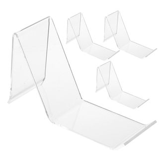 Cabilock 4 Stück Teiliges Transparentes Schuhdisplay aus Hochwertigem Pmma Stabiler Schuhhalter für High Heels Sportschuhe und Sandalen Platzsparendes Display 