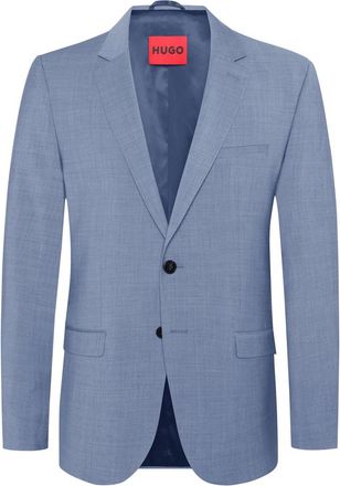 HUGO BOSS Einreihiges Sakko aus einem Wollmix mit Stretch, Extra Slim Fit in