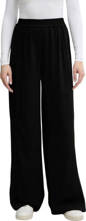 Lacoste Femme, Pantalons, Noir, Taille: 36 FR Pantalon large