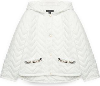 Fiorella Rubino Femme, Vestes, Blanc, Taille: 56 FR Doudoune matelass&eacute;e &agrave; chevrons