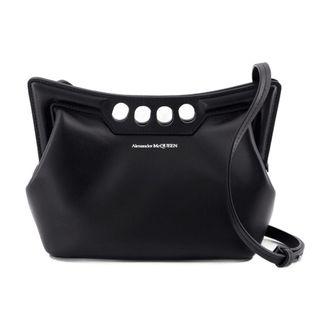 Alexander McQueen Womens The Crossbody Bag Black Calfskin
