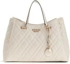 Guess sac &agrave; main sac &agrave; &eacute;paule Isemay Girlfriend Shoulder Satchel Cream White &eacute;cru