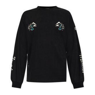 Moncler Langarm-T-Shirt - - Tops - Herren - Schwarzk - L