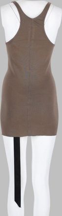 Rick Owens Ribbed Cotton Tank Top - Gray