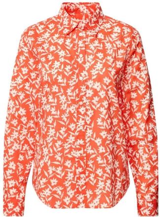 GANT Femme, Blouses et Chemises, Orange, Taille: 40 FR Floral Voile Shirt
