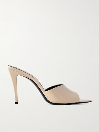 Saint Laurent Mules En Cuir Romy - Crème