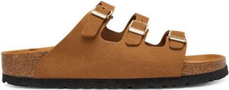 Birkenstock Pantoletten Florida Fresh Tonal Footbed 1031867 Braun