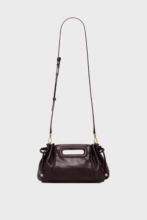 Gerard Darel Sac &agrave; main en cuir effet froiss&eacute; - MINI DANY - Moka