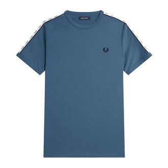 Fred Perry Ringer T-Shirt Midnight Blue - - Tops - Herren - Blau - XL