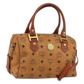 MCM Sac &agrave; main Pre-owned - Femme - Pre-owned - Brun - Taille: ONE Size