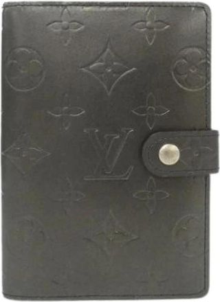 Louis Vuitton unisex, Pre-owned, Noir, Taille: ONE Size Portefeuille Home-Office en Toile Pre-owned