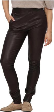 Arma Soraya Stretch Plonge Lederhose - - Trousers - Damen - Braun - XS