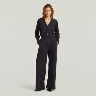 G-Star Track Jumpsuit - Schwarz - Damen