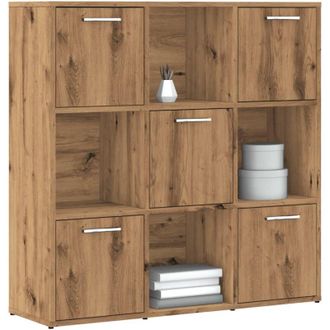 vidaXL Biblioth&egrave;que ch&ecirc;ne artisanal 90x28x90 cm bois ding&eacute;nierie - Vidaxl
