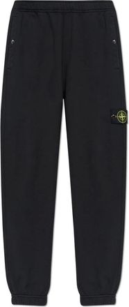 Stone Island Homme, Pantalons, Noir, Taille: XL Jogger Pantalons de surv&ecirc;tement avec Bords C&ocirc;tel&eacute;s